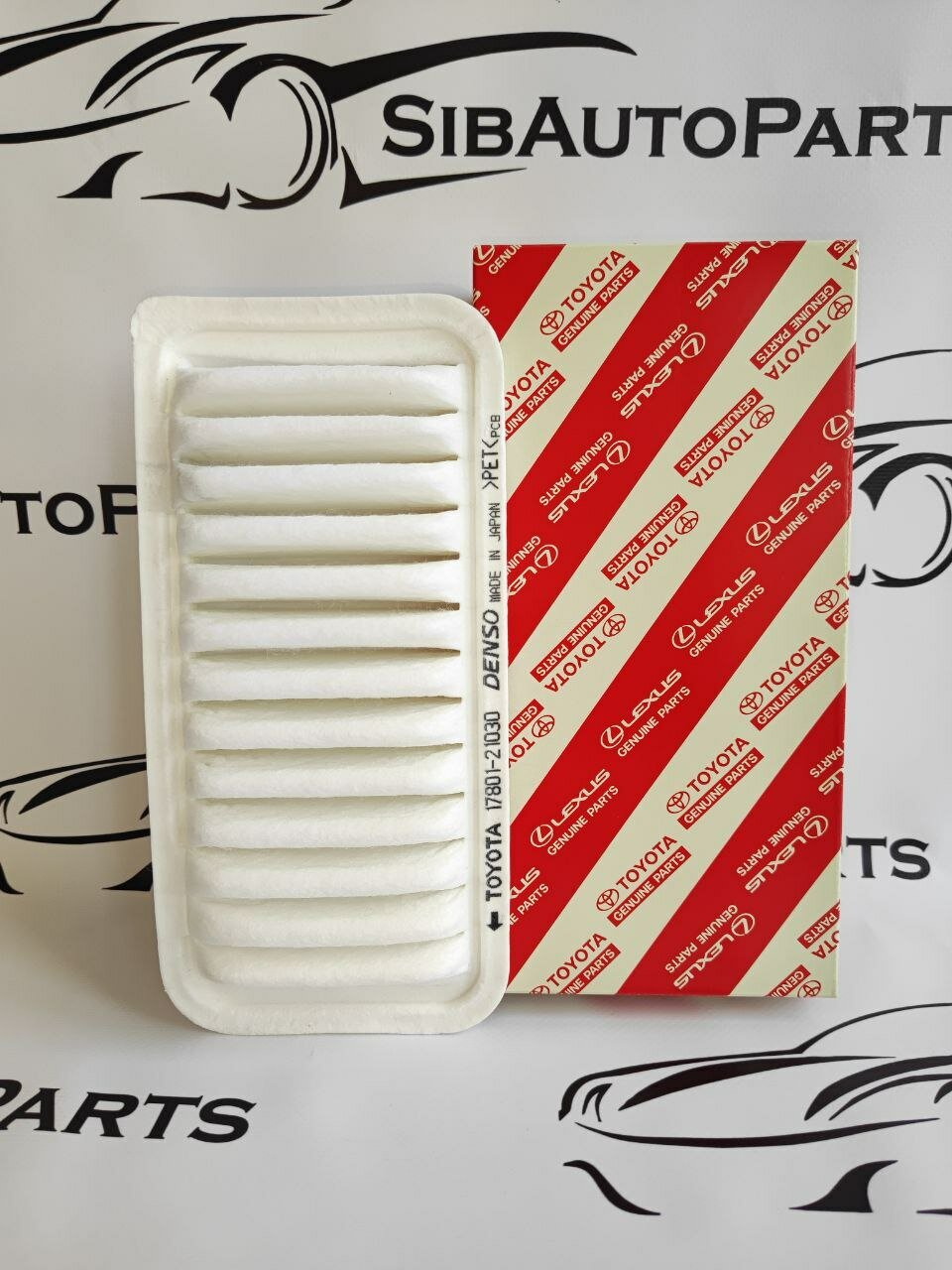 Фильтр воздушный Тойота двигатели 1NZ, 2NZ, 1NR. Витц, Ист, Функарго, Филдер, Пробокс, Рактис, Fielder, Platz, Yaris, Fun Cargo, Vitz, Ist, Ractis, Probox. TOYOTA 1780121030