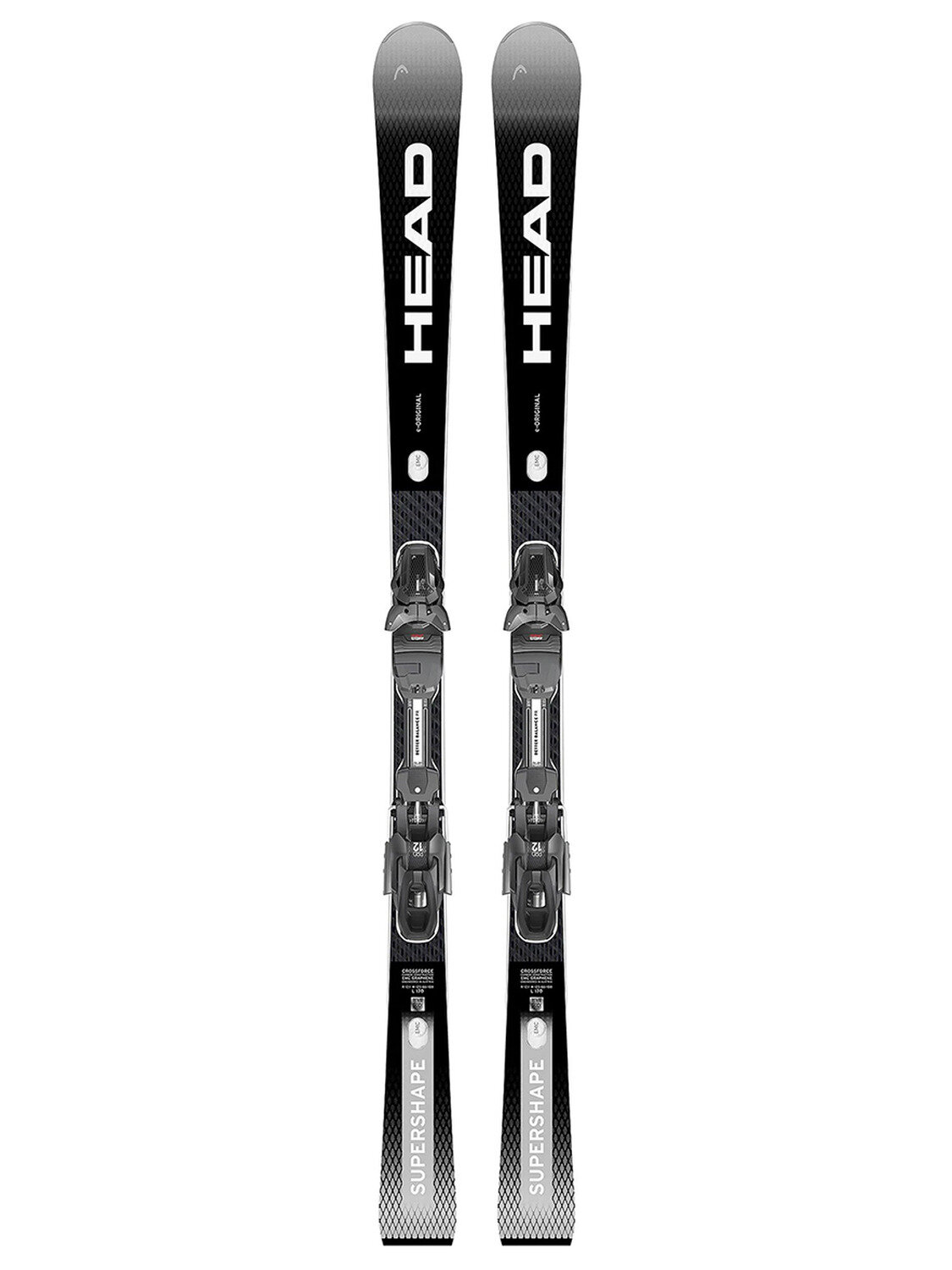 Горные лыжи с креплениями Head Supershape e-Original SW BB-PR + PRD 12 GW 24/25 , для мужчин , Серый