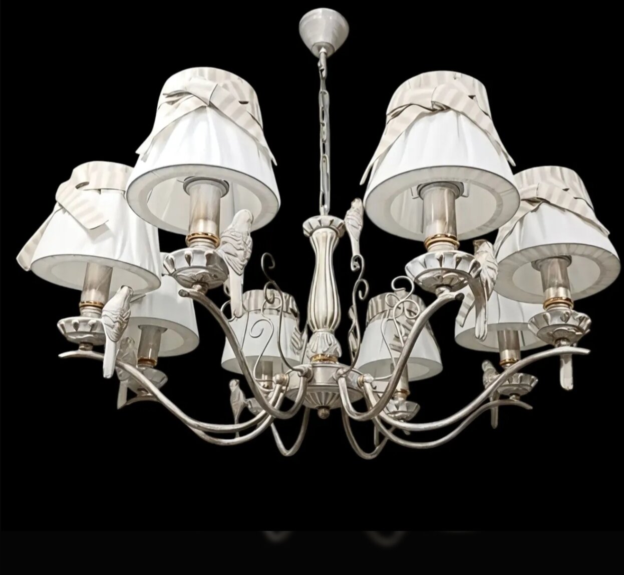 Люстра с птичками, 8 рожков, DSLIGHT