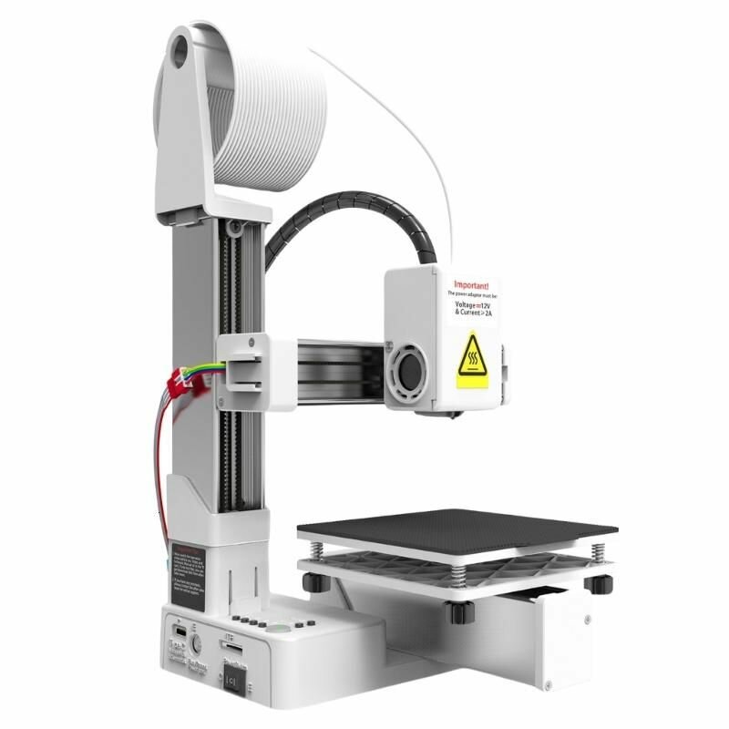 K10 Начальный 3D-принтер 12В для DIY проектов и обучения, Белый
