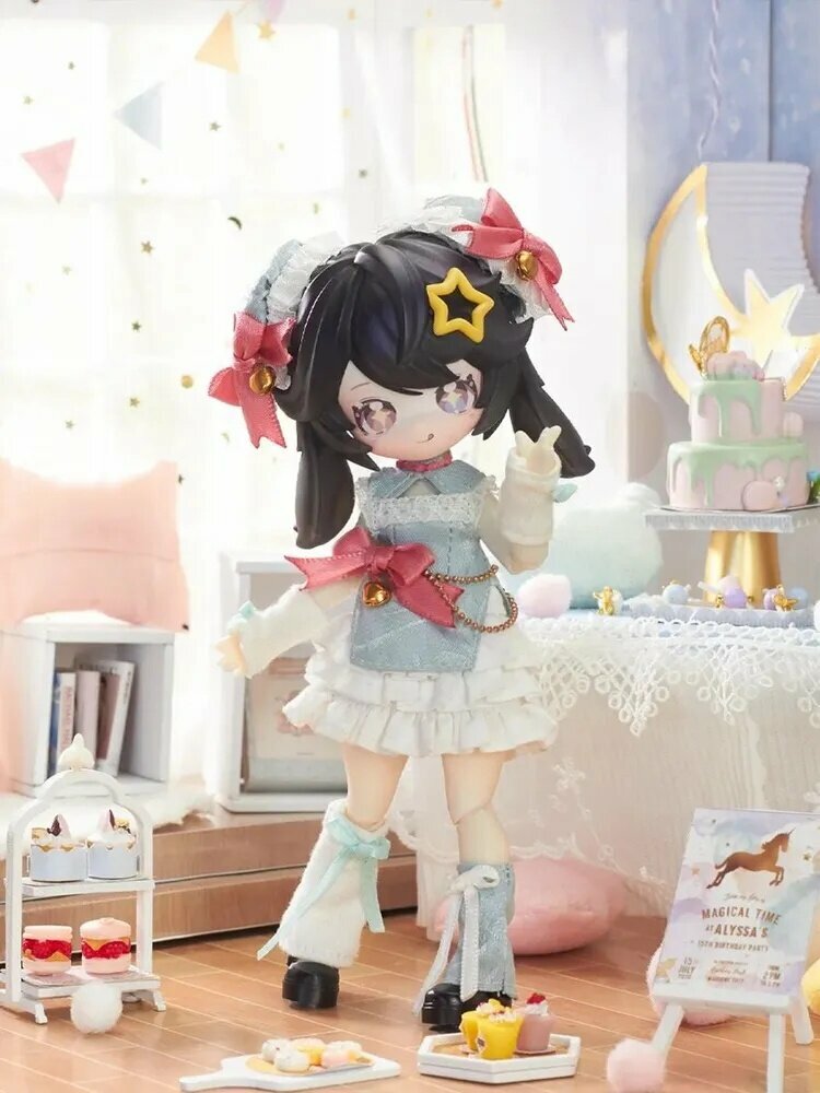 LEI-Doll Кукла BJD 1/12 шарнирная (Inedible Doll) аниме с одеждой и аксессуарами . 15 мин. BJD Кукла, Чао играет вручную