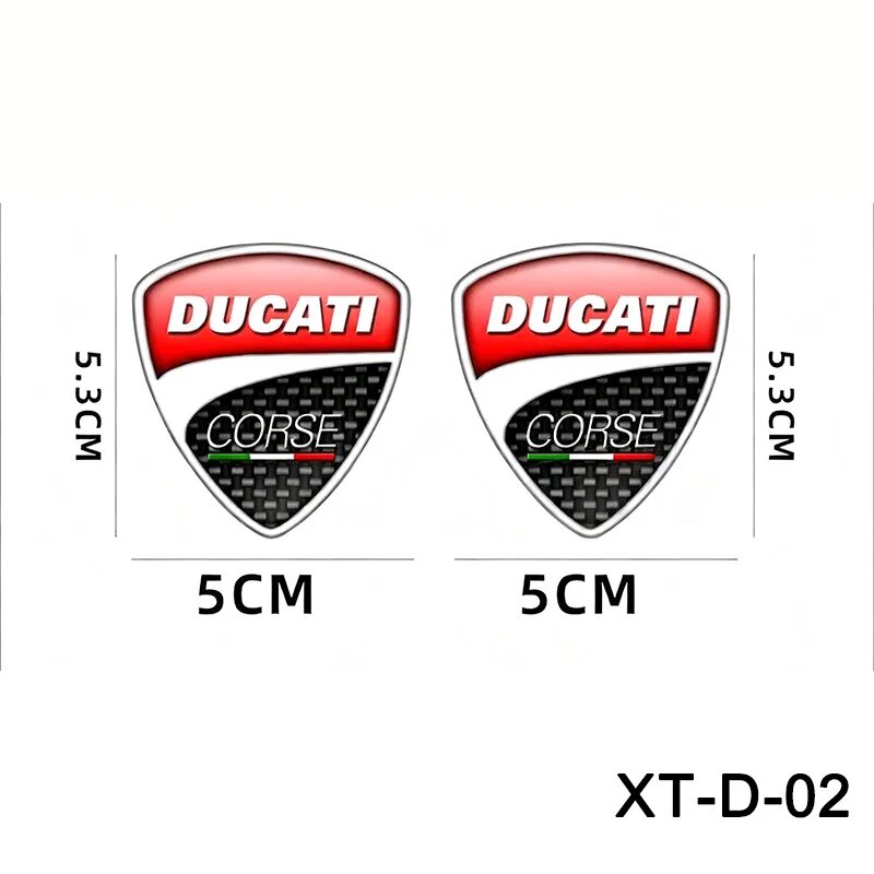 Светоотражающая наклейка на шлем, наклейки для мотоциклов, логотип DUCATI, наклейка на велосипедный шлем, украшение для Ducati Monster 600, 620ie, 696, 796, 797