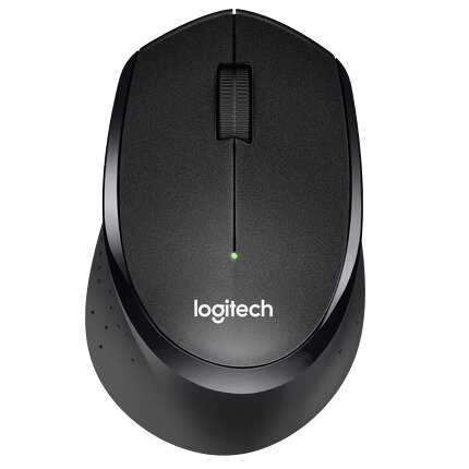 Беспроводная мышь Logitech M330 тихая работа USB-приемник синий для ноутбука