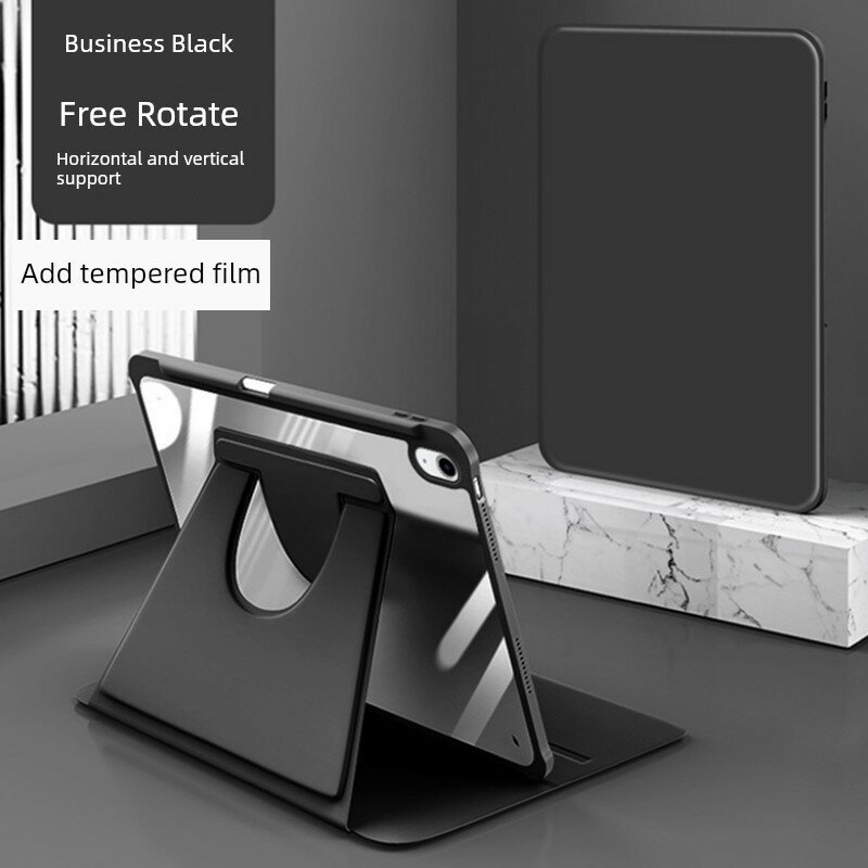 Подходит для Apple iPad 10.2inch 9-го поколения A2602/A2605/A2603/A2604, вращающийся защитный чехол, кожаный чехол