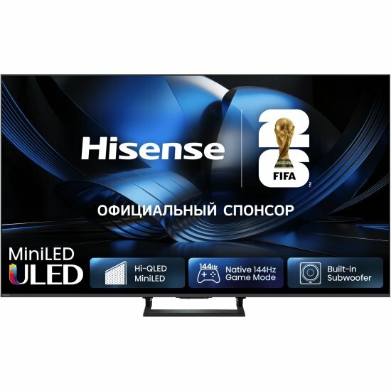 Телевизор Hisense 55E7S, QLED, 4K Ultra HD, черный
