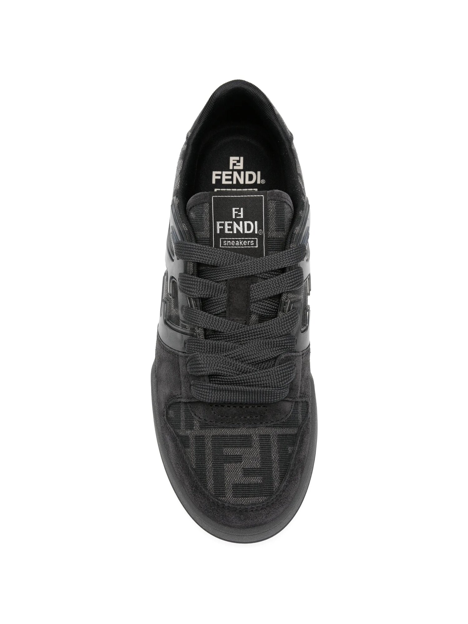 Кроссовки FENDI Match, размер 6, black/black — фото 1