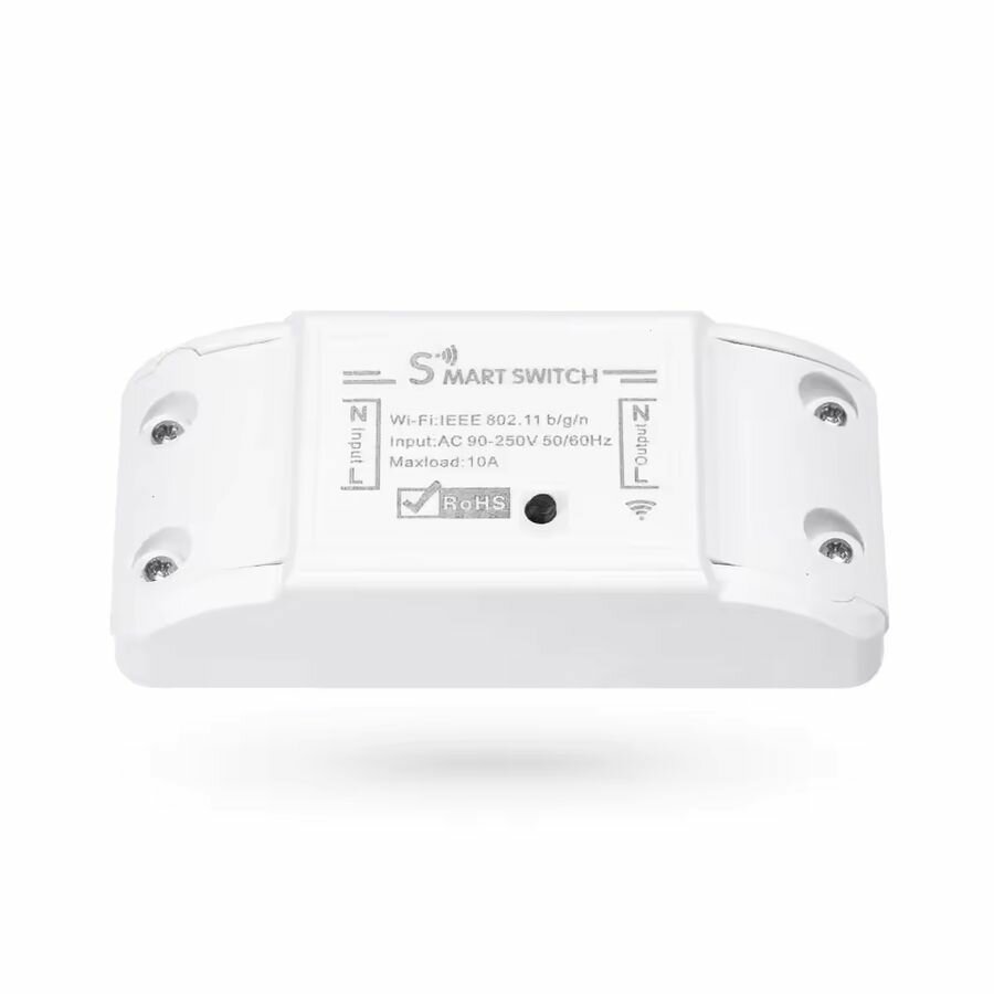 Беспроводной WiFi Переключатель / Умное Реле 220В 10А / Умный дом с Алисой