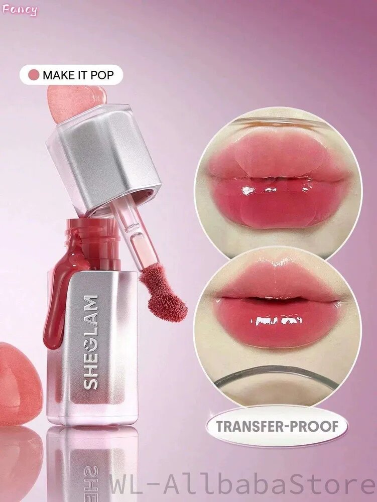 Sheglam Светлый твердый нектар для губ lip Glass Lock Air Gloss Зеркальный увлажняющий рот -#Make It Pop