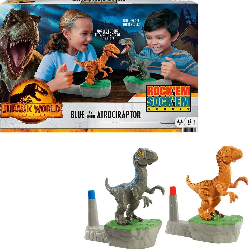 Jurassic World Domination / Рэпторс С Блу Против Атроцираптора Зажигают / Набор Из Двух Частей С Динозавром