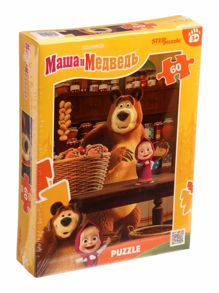 Пазл Маша и Медведь. Лесные истории , 60 деталей