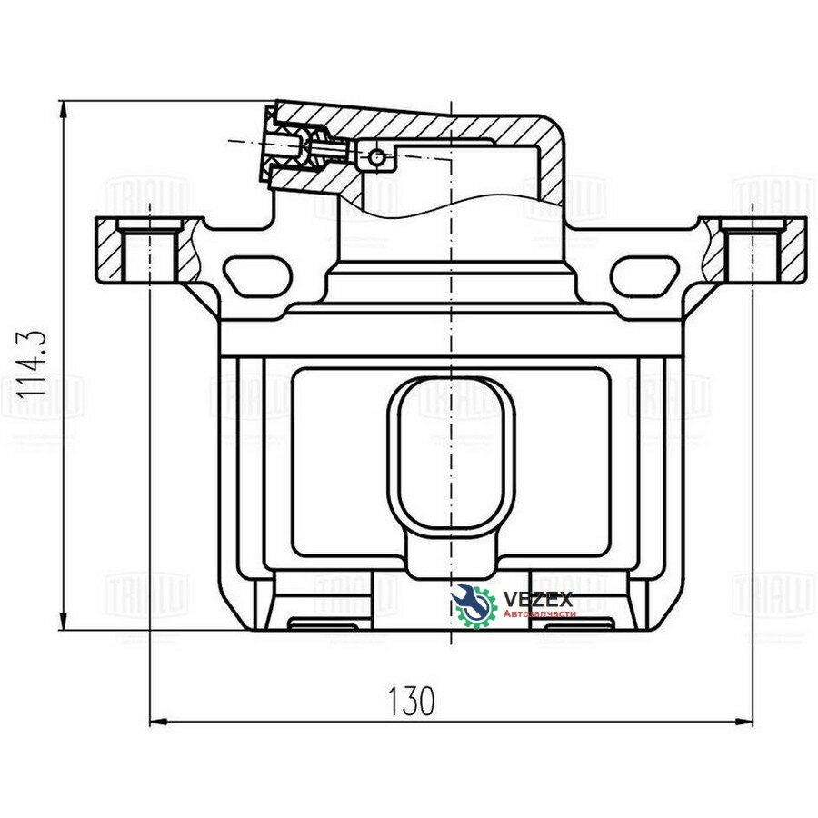 TRIALLI CF800347 Суппорт тормозной