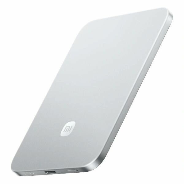 Портативный аккумулятор Xiaomi UltraThin Magnetic Power Bank 5000 15W GL Glacier серебристый
