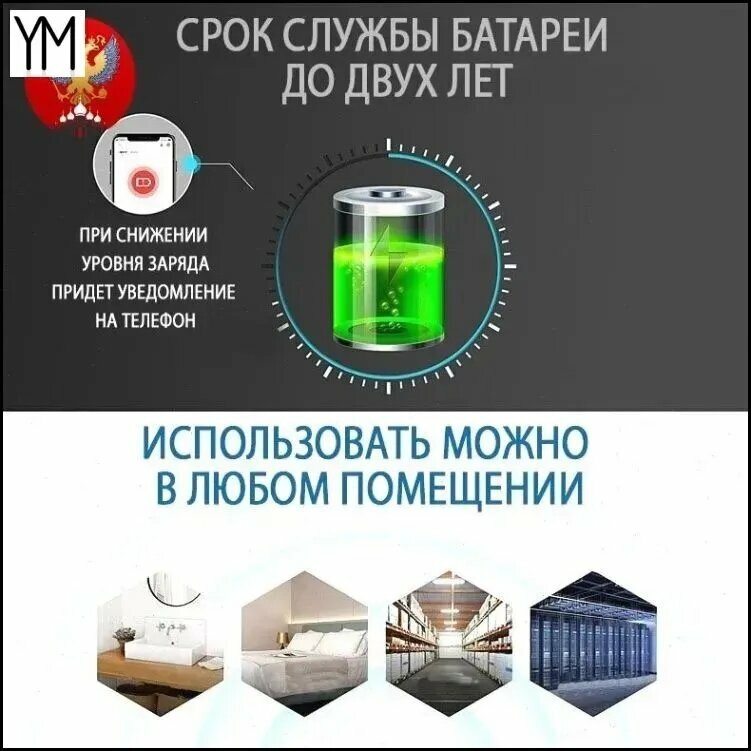 Эксклюзивный Zigbee датчик контроля протечки — фото 1
