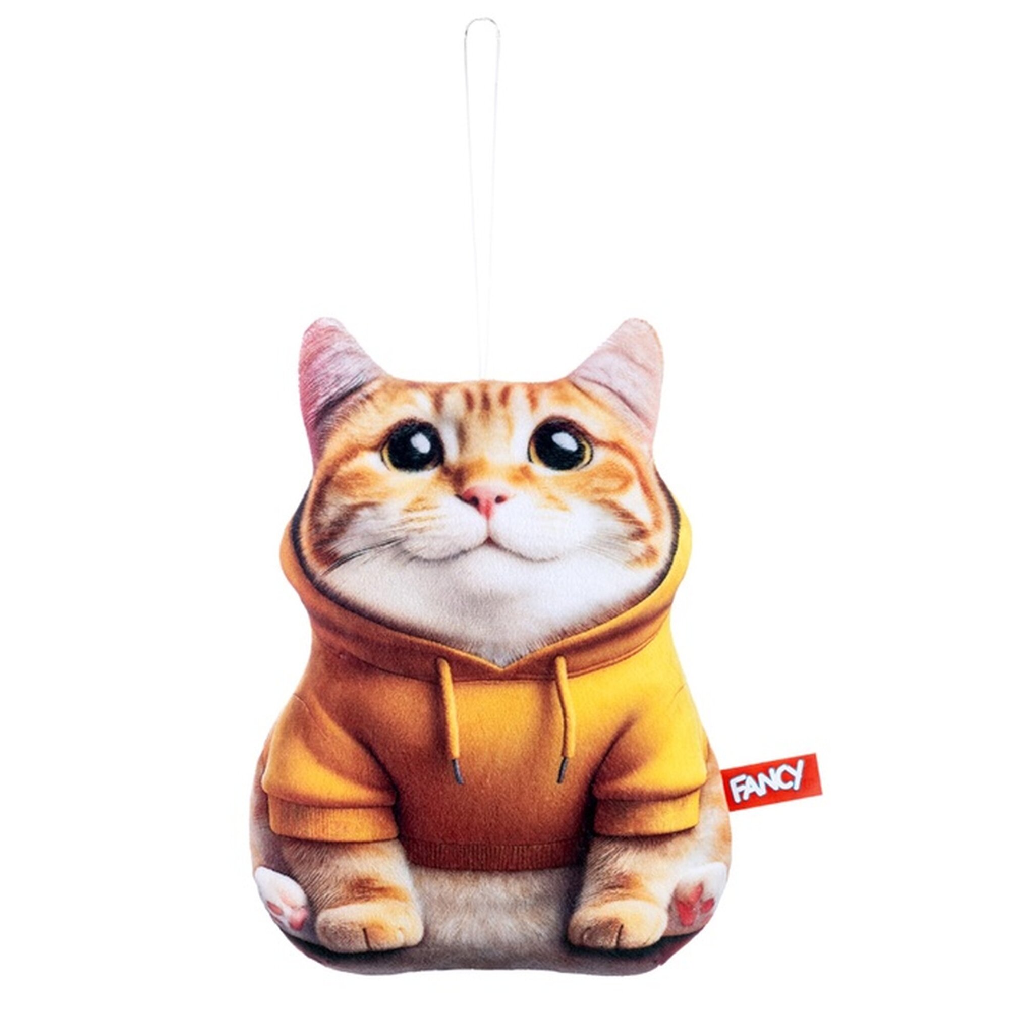 Мягкая игрушка FANCY «Кот в капюшоне», антистресс, текстиль, 21см