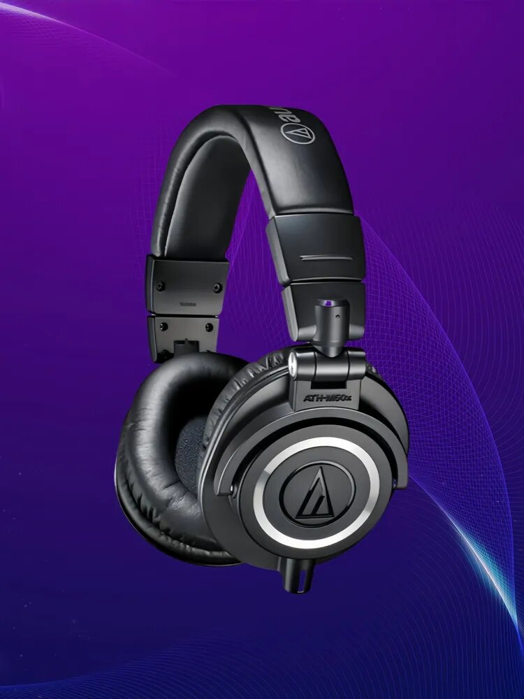 Audio-Technica Наушники проводные с микрофоном, черный