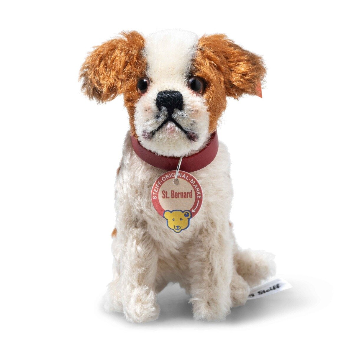 Мягкая игрушка Steiff St. Bernard replica 1934 (Штайф Сенбернар реплика 1934, 10 см)