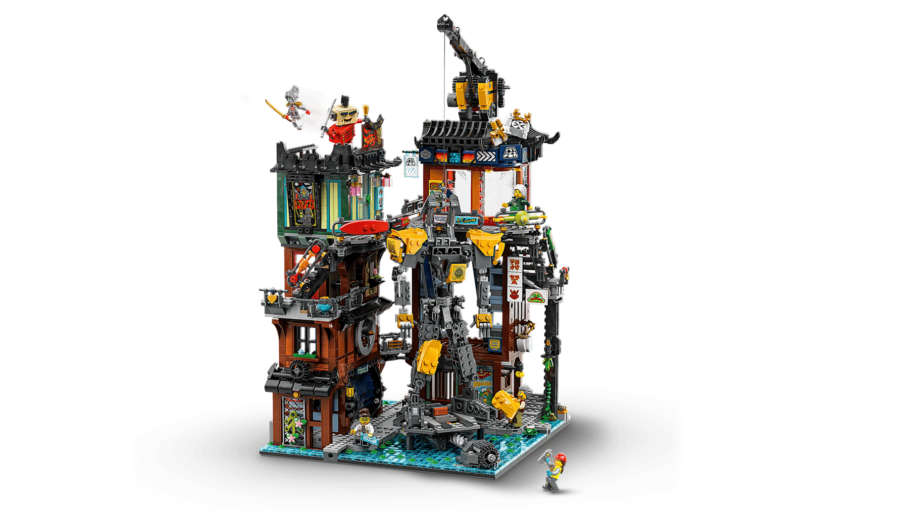 Конструктор LEGO NinjaGo 71837 Мастерская в городе, 3244 дет. — фото 1