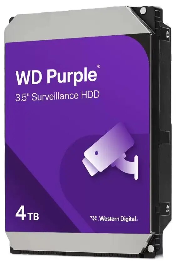 Жёсткий диск 4TB SATA-III WD Purple 3.5", SATA-III (WD44PURZ)