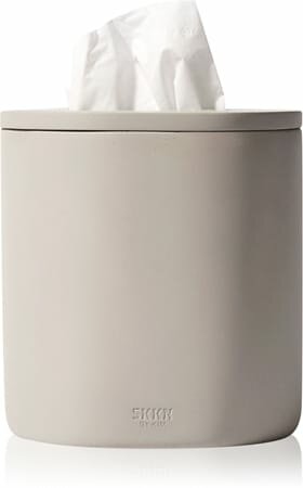 Коробка для салфеток SKKN by Kim Tissue Box, натуральный бетон, 20,32 20,32 30,45 см