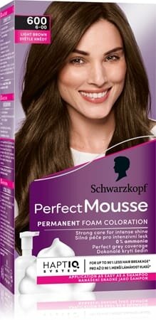 Краска для волос Schwarzkopf Perfect Mousse, оттенок 600 light brown, 200 мл