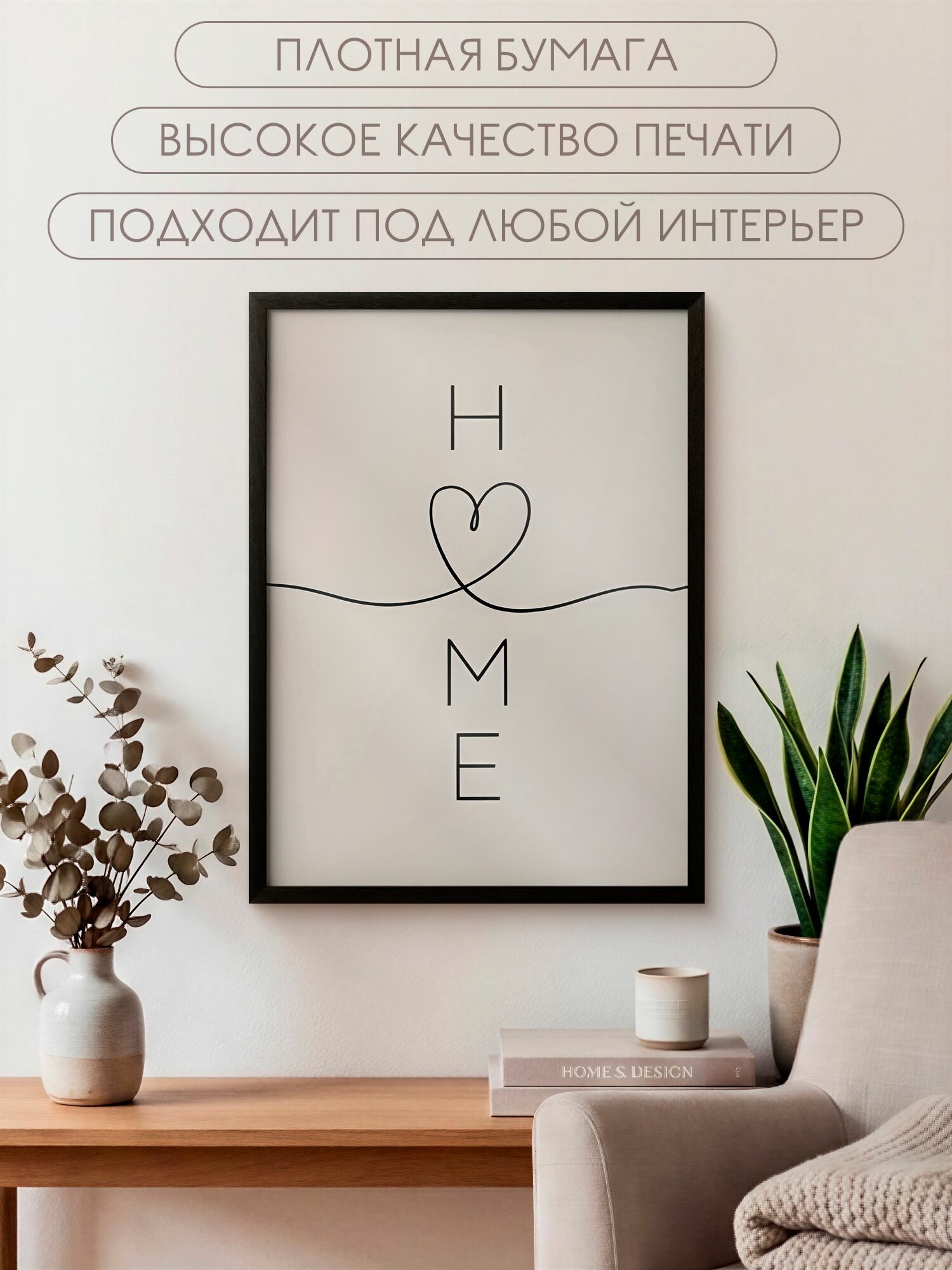 Постер А3 для интерьера для дома — фото 1