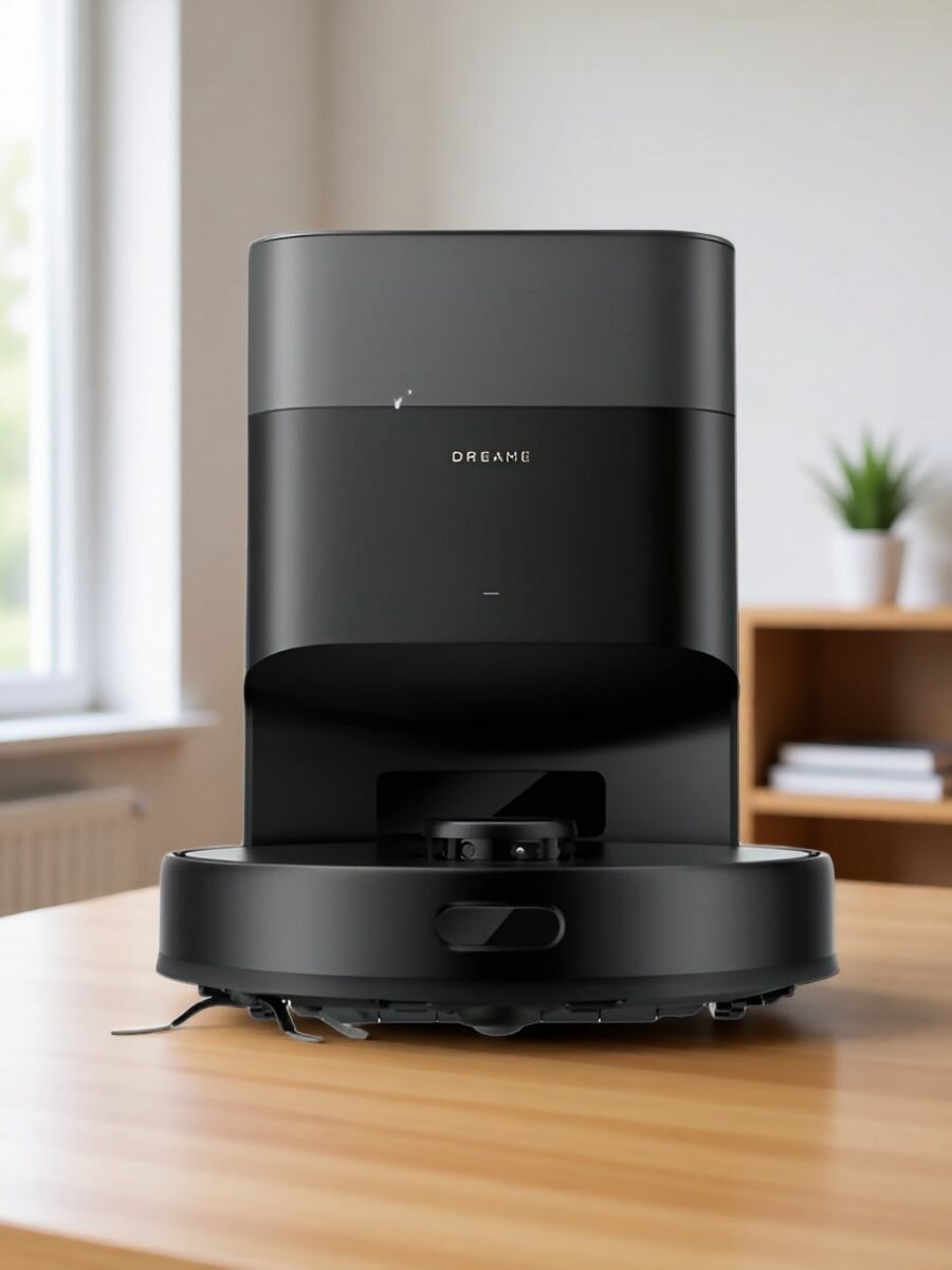 Робот-пылесос Dreame F10 Plus черный уборка - влажная, комбинированная, сухая, Wi-Fi, станция самоочистки, пылесборник - 0.4 л