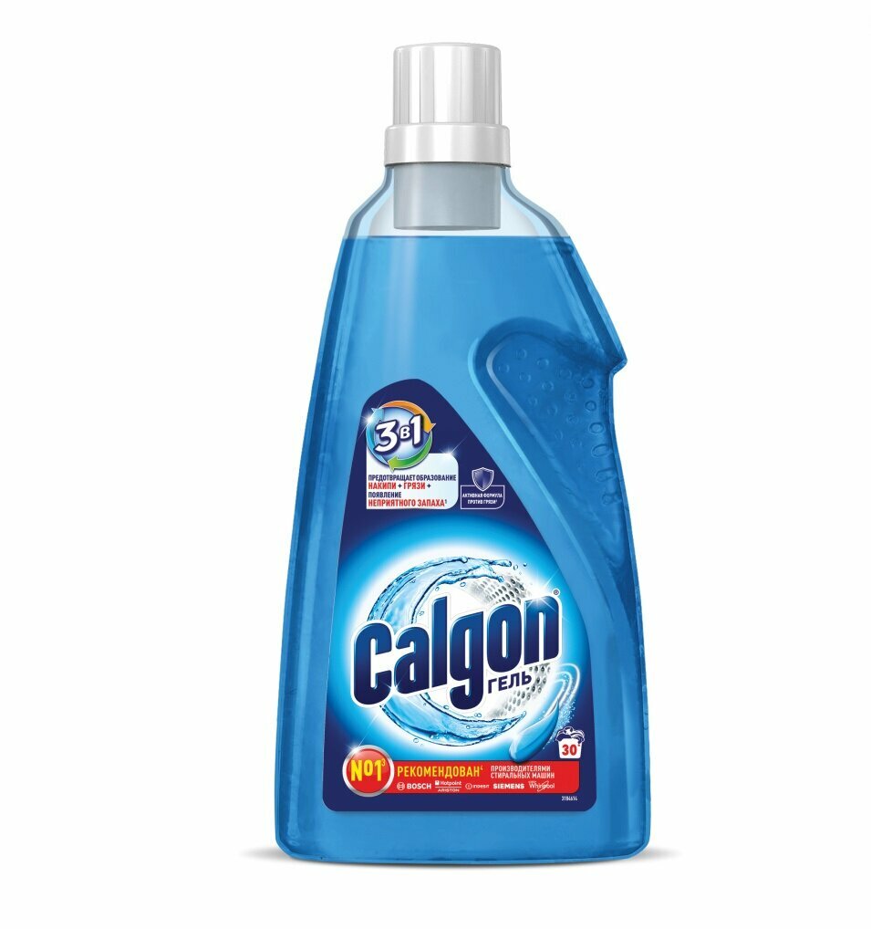 Средство Calgon для смягчения воды и предотвращения образования известкового налета 3в1 гель, 1500мл