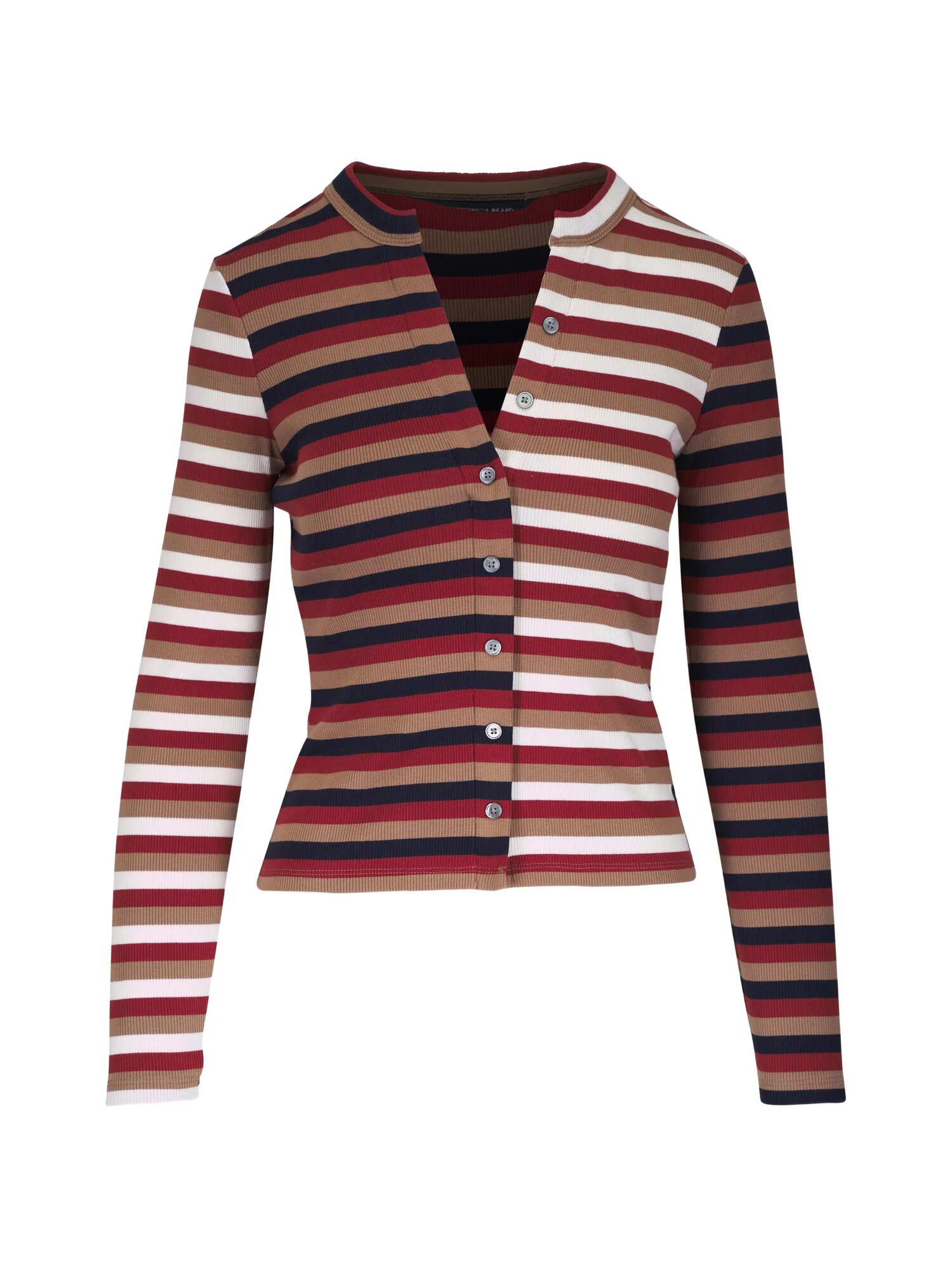 Кардиган Striped rib-knit cardigan