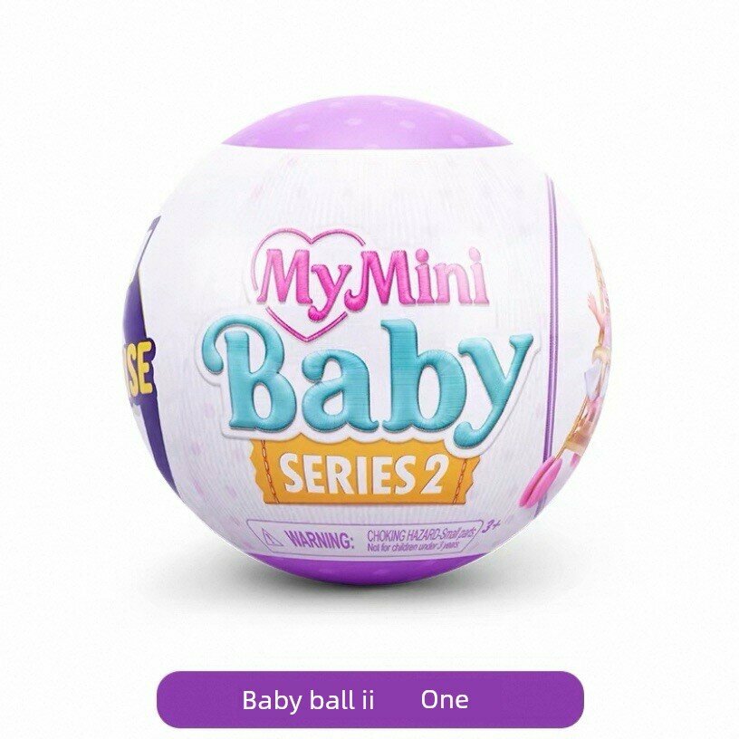 Миниатюрная игрушка-сюрприз ZURU Baby Ball: силиконовая кукла в закрытой коробке, 5 вариантов Мячик для малышей Gen 2 -