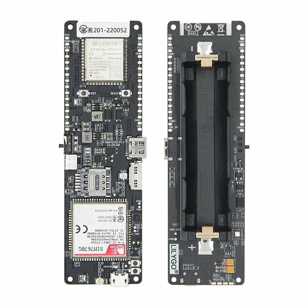 Плата T-SIM7670G-S3 LTE 4G ESP32-S3 с GPS