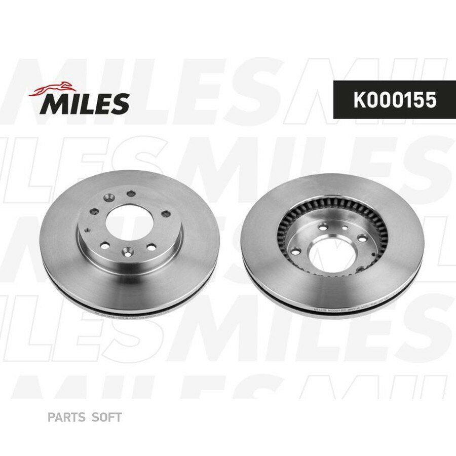 MILES K000155 Диск тормозной MAZDA 323 2.0 01-04/626 2.0 98-02/6 1.8 02-/PREMACY 2.0 99- пер. ()