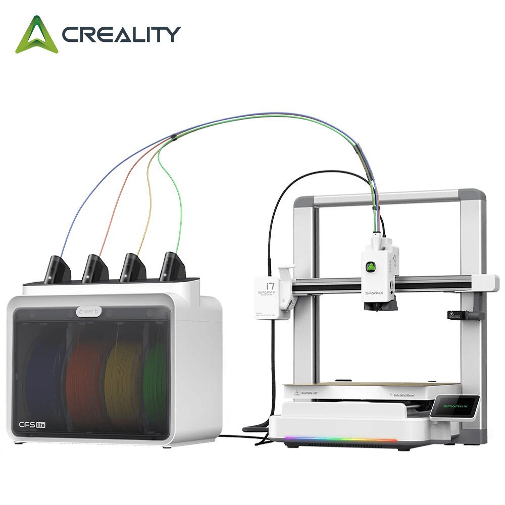 3D-принтер Creality SPARKX I7 COMBO: AI-моделирование, мультиколор, экономия 50% пластика, 260×260×255 мм, 500 мм/с