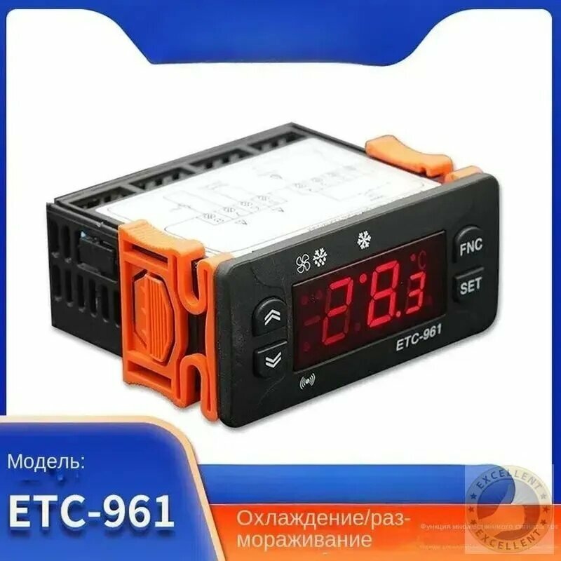 Elitech ETC-961 для холодильника с 1 датчиком / Микропроцессор для торгового холодильного оборудования