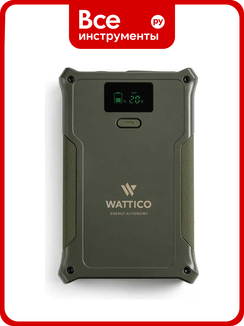 Внешний аккумулятор с авторозеткой WATTICO Warrior 00-00000093