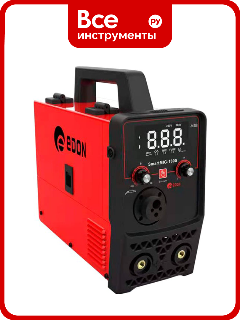 Сварочный аппарат EDON Smart MIG-180S 18979 18308, с проволокой помещается внутри корпуса
