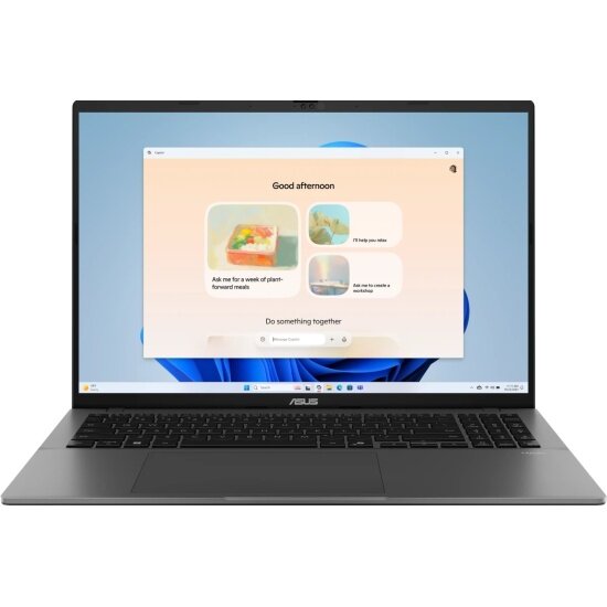 Ноутбук Asus VivoBook S16 OLED S3607CA-SH137 16", OLED, Intel Ultra 7 255H 2.0ГГц, 16-ядерный, 32Гб DDR5, 1Тб SSD, Intel Arc Graphics, Windows 11 Pro, серый (90NB16I2-M00A70_32W11P)