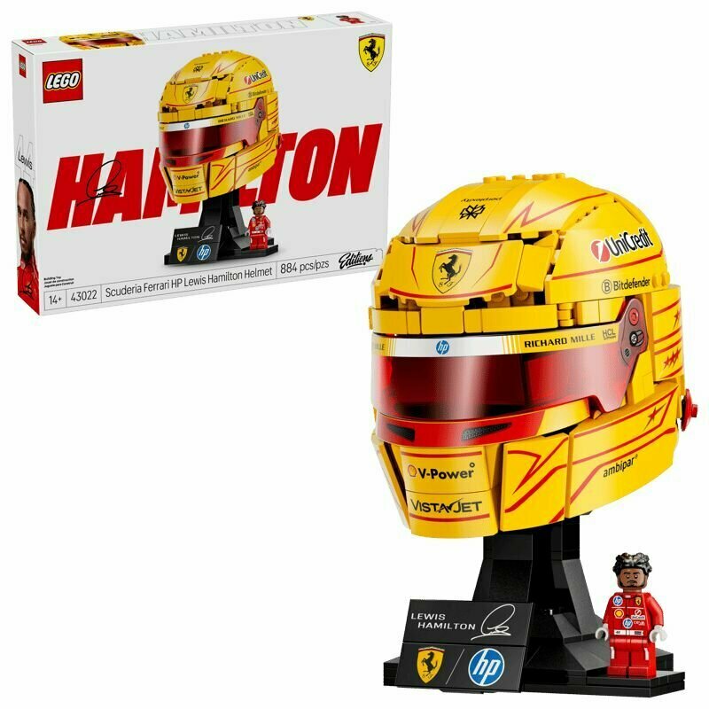 Конструктор LEGO Editions 43022 Шлем Льюиса Хэмилтона, 884 дет.