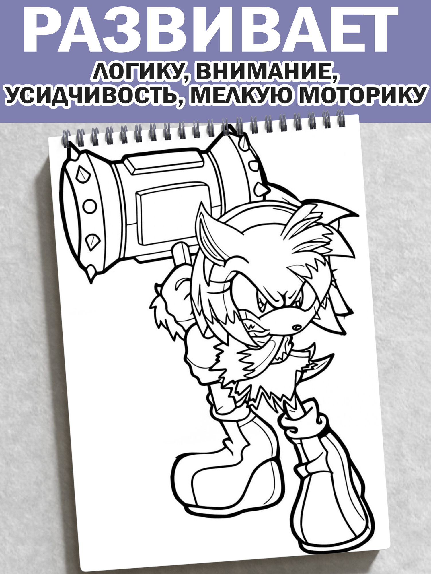 Раскраска Соник — фото 1