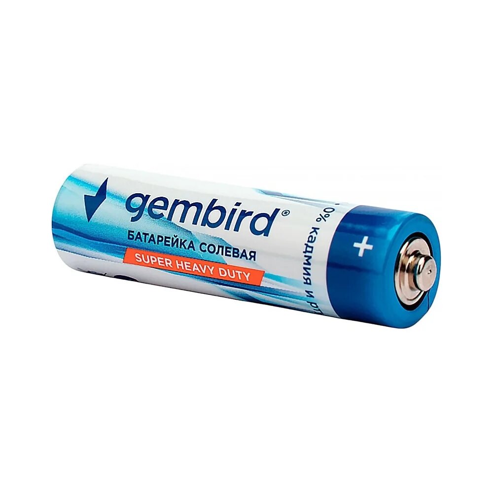 Батарейки Gembird солевые, тип AA, 12шт, пленка, GB-R6P-12F