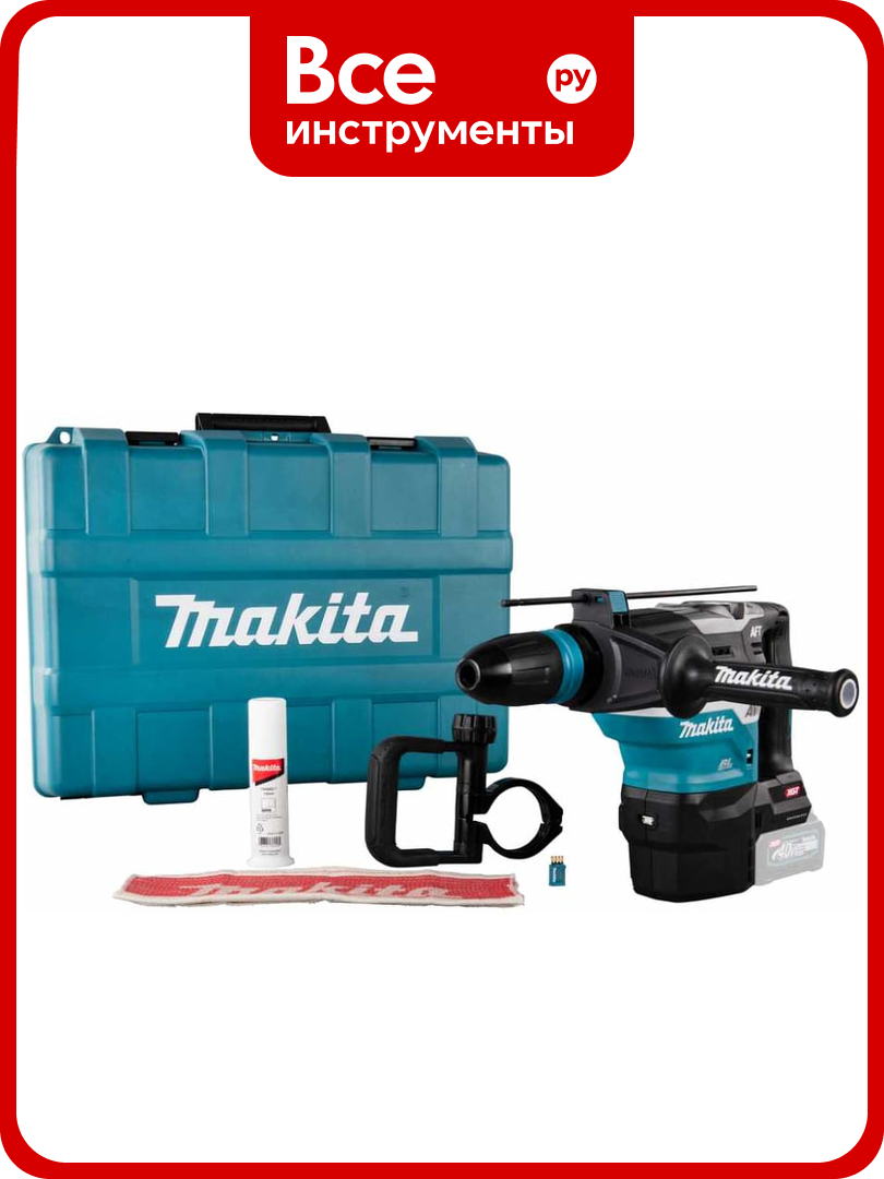 Перфоратор аккумуляторный Makita SDS-max 2 режима, XGT BL 40В, в кейсе без АКБ и ЗУ HR005GZ01