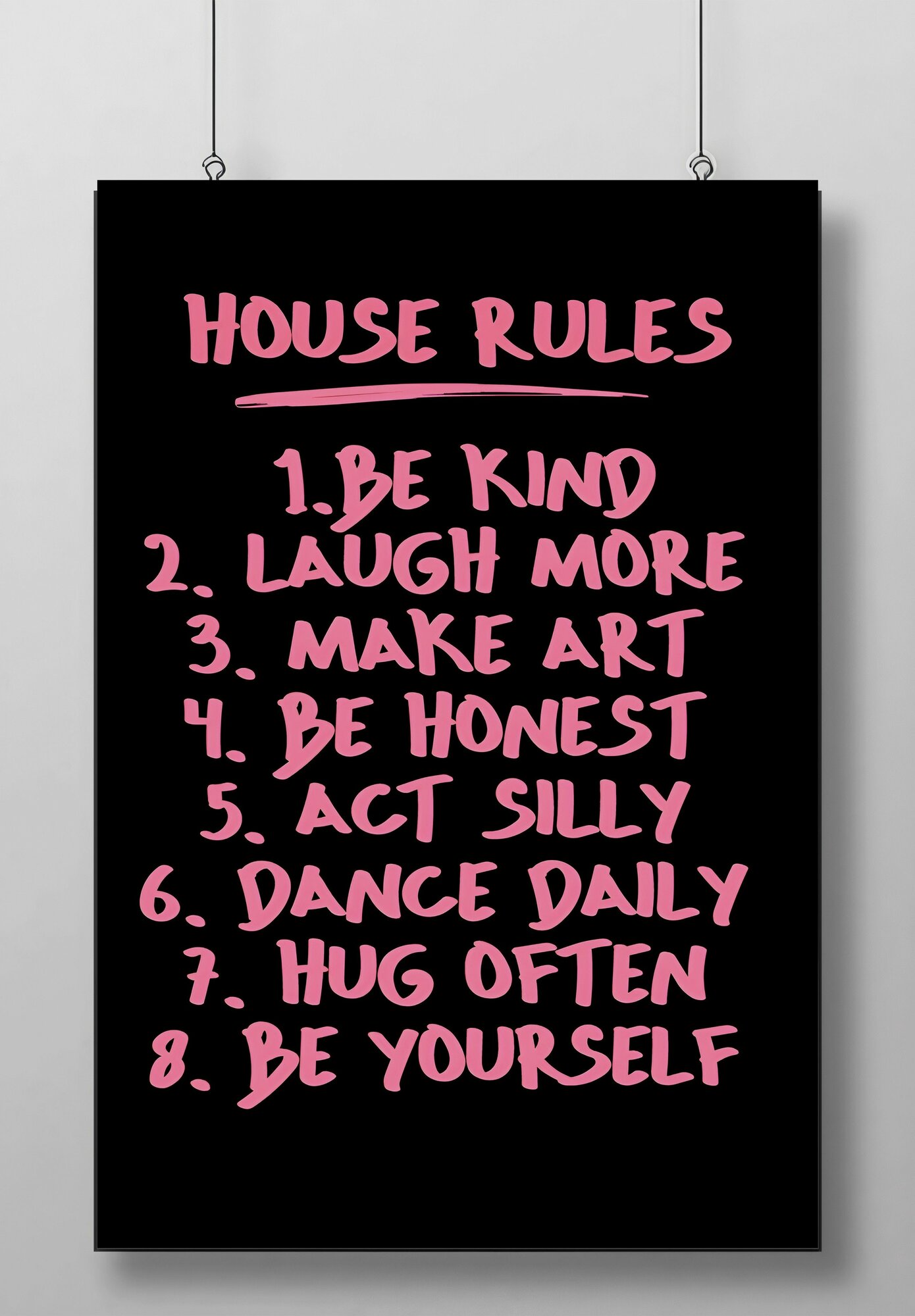 Постер / Плакат Правила Дома (House Rules)