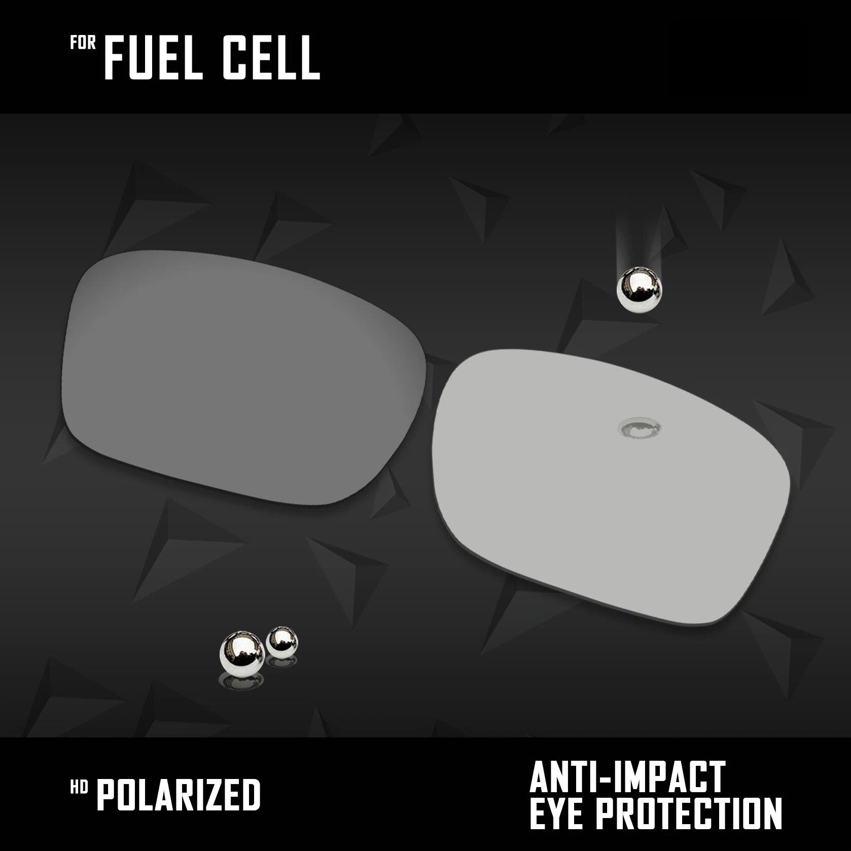 OOWLIT Линзы Oakley Fuel Cell, Grey Photochromic, Черный