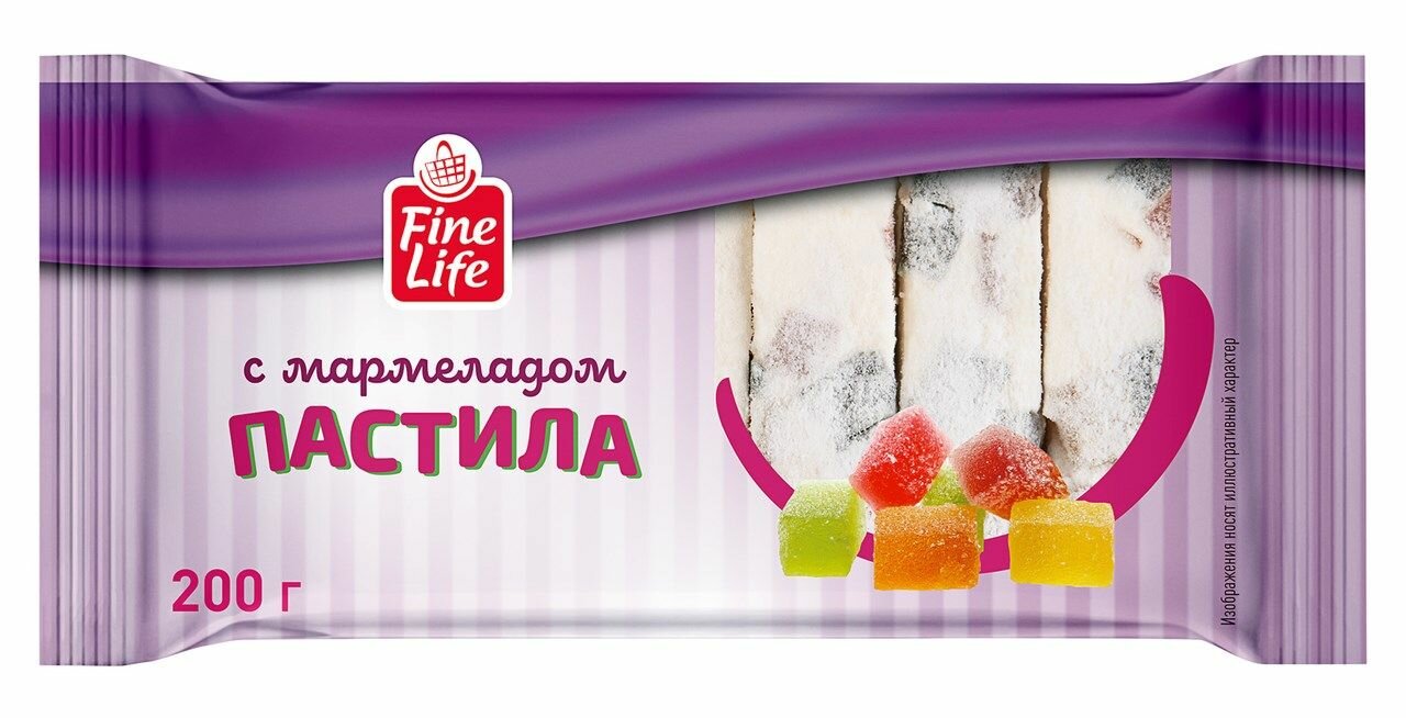 Fine Life Пастила с мармеладом, 200 г