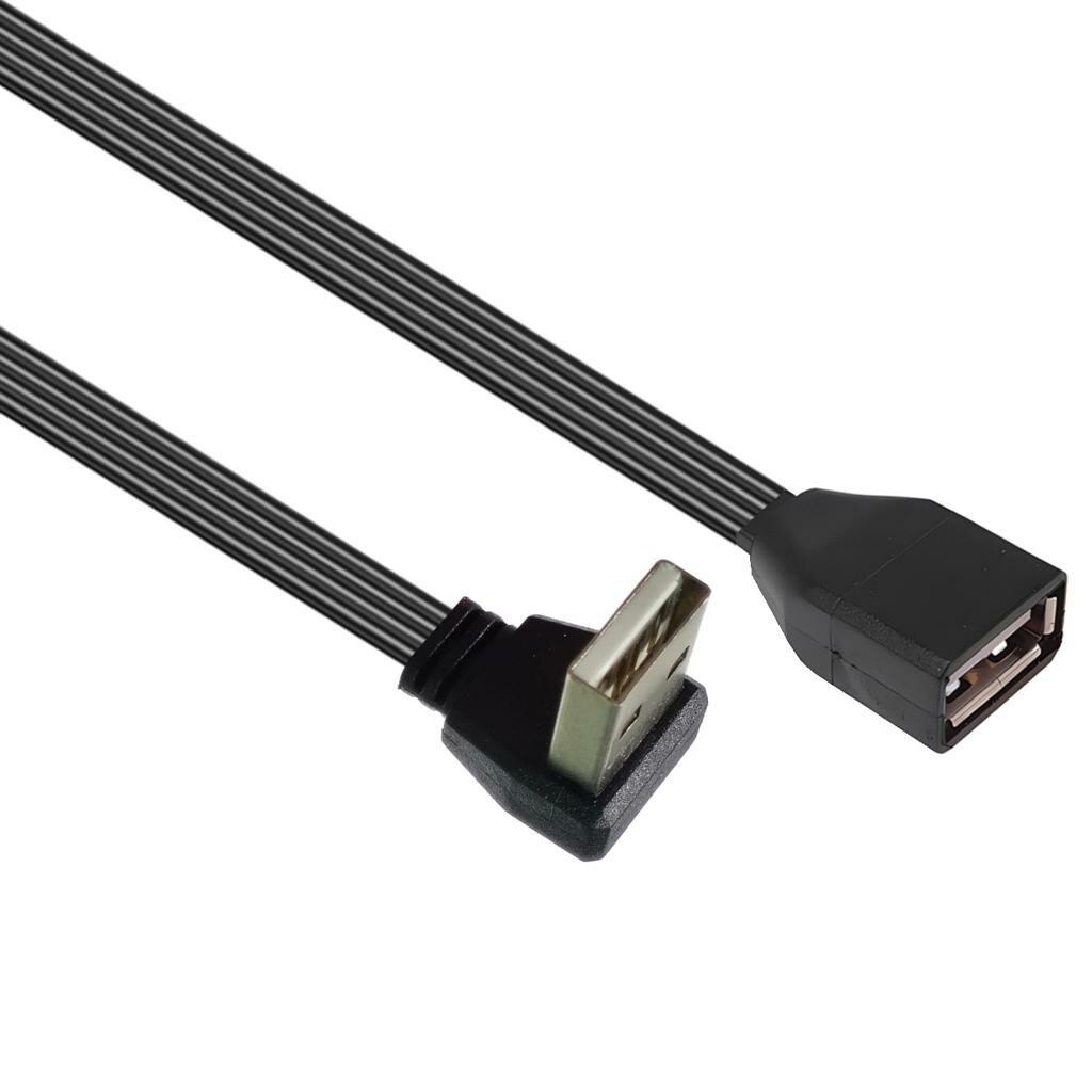 USB 2.0 удлинитель прямой/под углом 90°, 0.3m - Наклонись