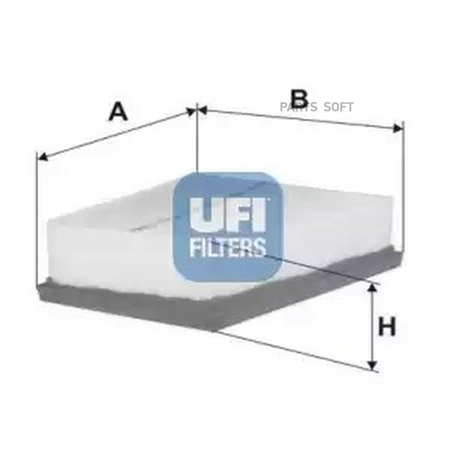 Фильтр воздушный от официального дистрибьютора, UFI, артикул 3068700