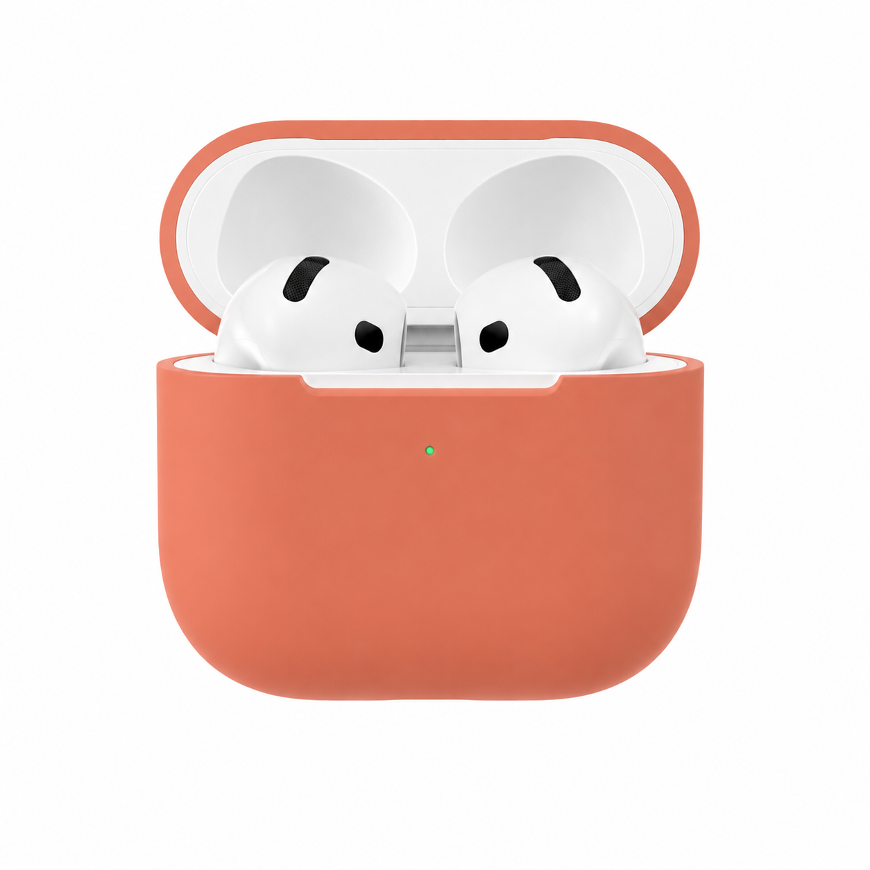 Силиконовый чехол для AirPods 4 красный защитный Soft Touch с точной посадкой