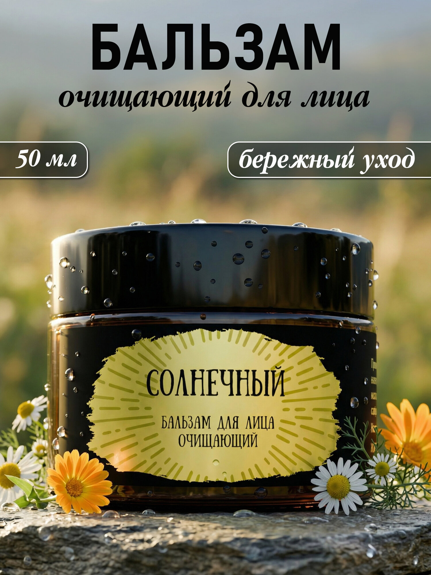 Бальзам для очищения и ухода лица, Udumbara, Солнечный, 50 г