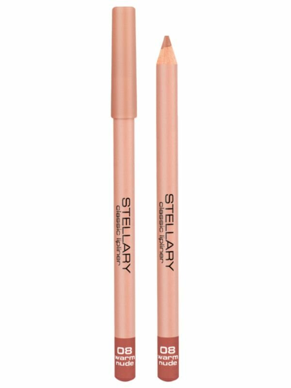 Stellary Карандаш для губ в деревянном корпусе Lipliner, Тон 08 Warm nude