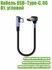 Кабель USB–Type-C, 66 Вт, угловой, 0.15m