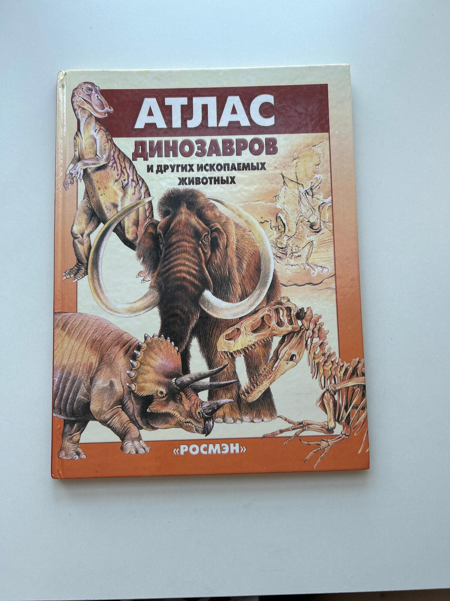 Книга "Атлас динозавров и других ископаемых животных". Рисунки Сичкаря А. Н. Издание 1999 года